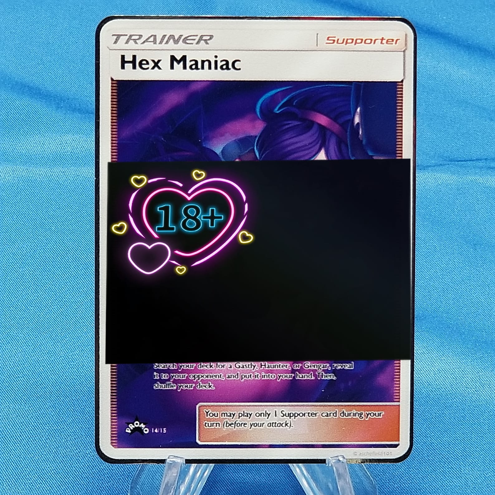 Sexy Pokemon Card Tracking Included Nsfw Hex Maniac Full Etsy