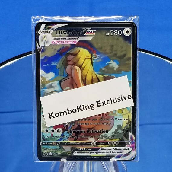 Sexy Pokemon Card Tracking Included Nsfw Lusamine Vmax Etsy Finland