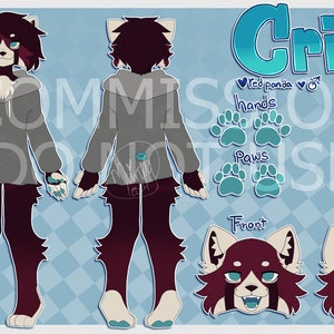 Custom Furry Reference Sheet Commissions - Etsy