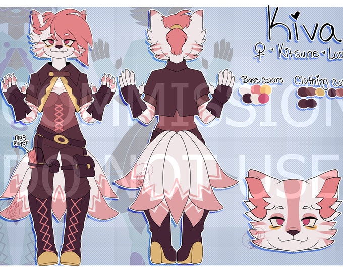 Furry OC Complex Reference Sheet Furry Commissions - Etsy