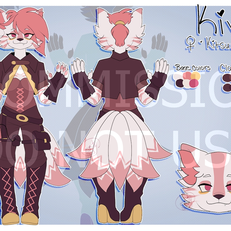 Fursona Reference Sheet Commissions - Etsy