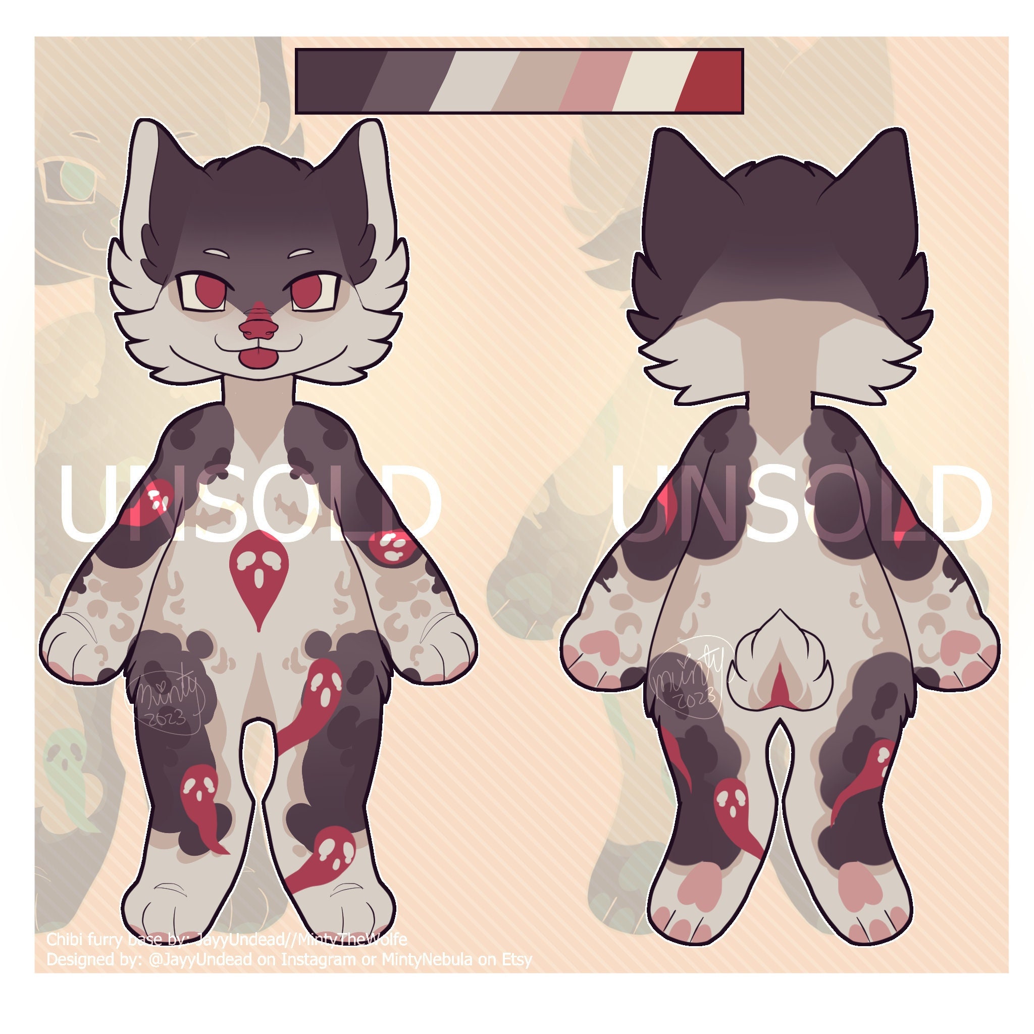 Chibi Furry Adoptable Reference Sheet - Etsy