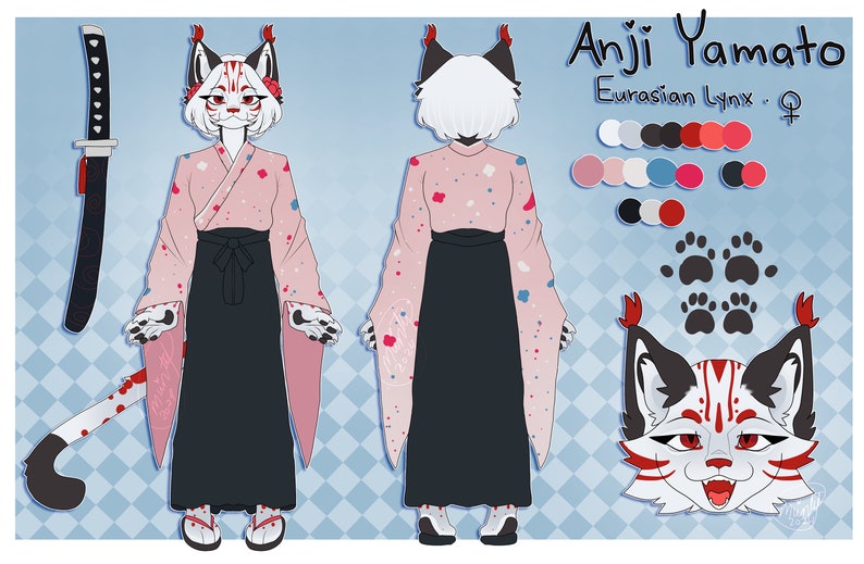 Custom Furry Reference Sheet Commissions - Etsy