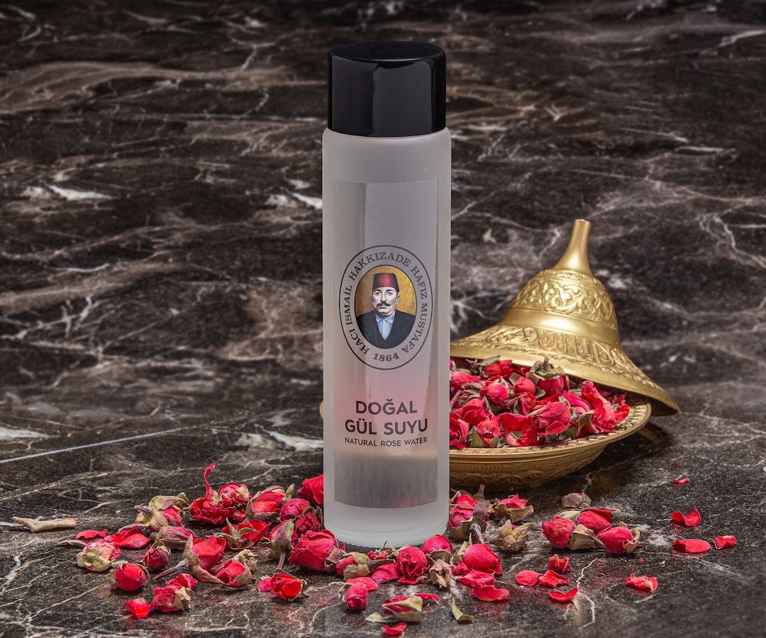 Natural Rose Water in Glass Bottle, Hafiz Mustafa 1864 Istanbul, Gift ...