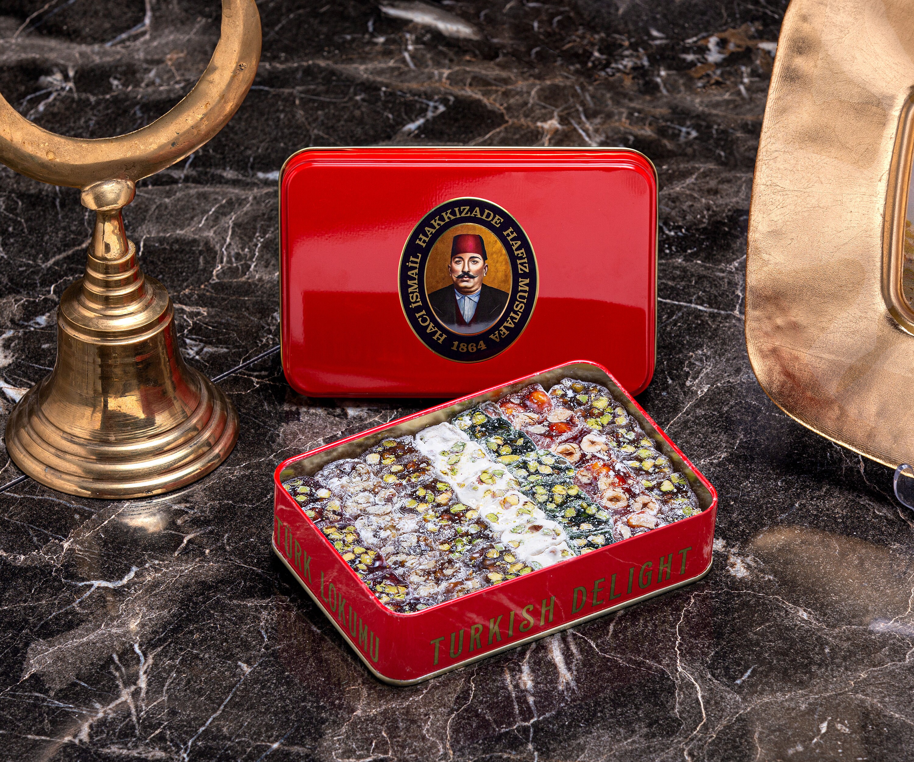 Hafiz Mustafa Mixed Turkish Delight, Gourmet Istanbul Treat (tin Box ...