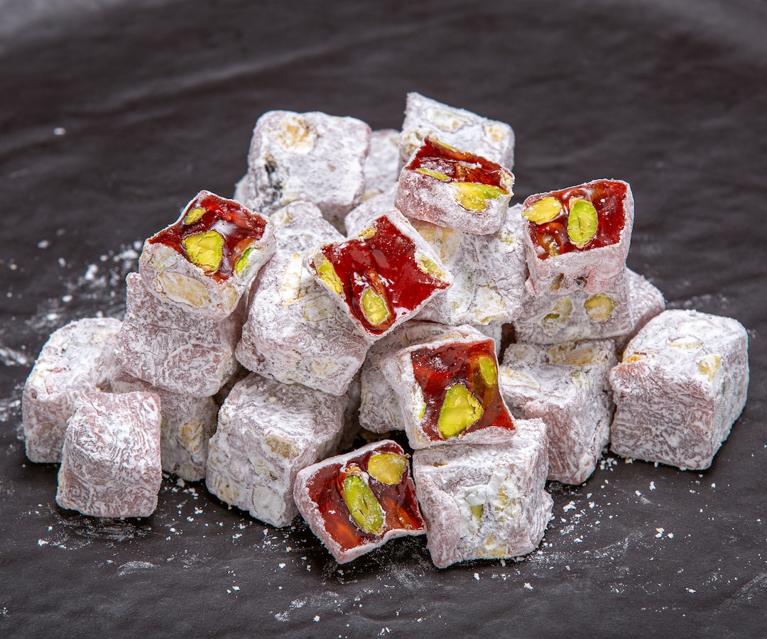 Double Roasted Delight or Double Pistachio Rose Petals Delight (1 Kg or ...