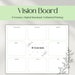 Minimalist Printable Vision Board Vision Board Template - Etsy