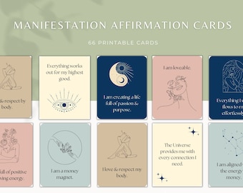 SELF CARE BUNDLE: Affirmation Cards for Self Love, Confidence & Healing ...