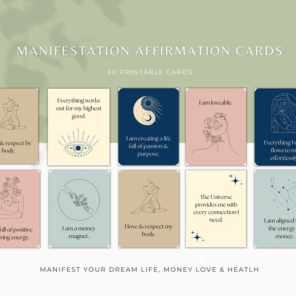 Affirmation Cards - Etsy