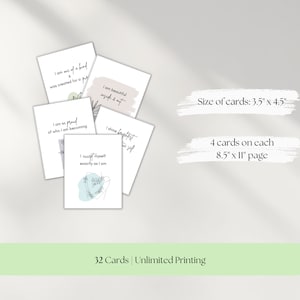 32 Printable Positive Affirmation Cards, Affirmation Cards for ...