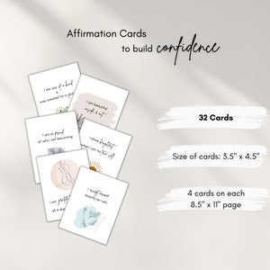 134 Affirmation Cards Printable Bundle, Positive Affirmation Cards ...