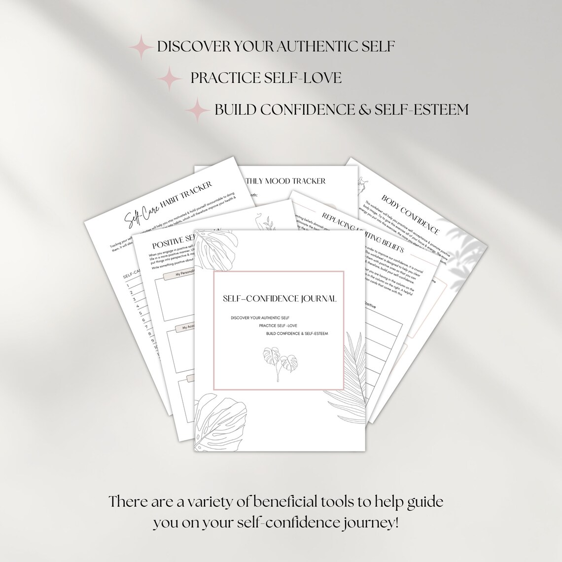 Self Confidence Worksheets Self Esteem Workbook Mental - Etsy
