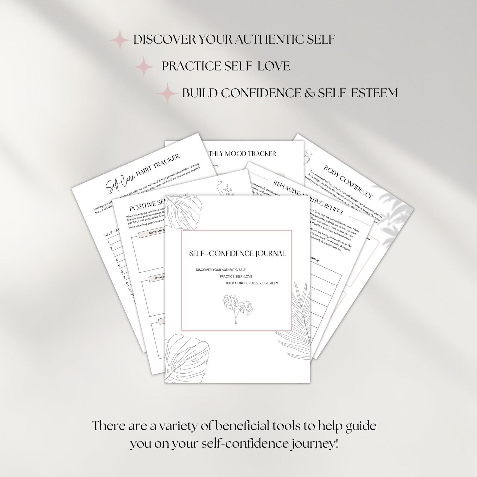 Self Confidence Worksheets Self Esteem Workbook Mental - Etsy