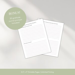 Gratitude Journal Bundle, Gratitude Journal Printable, Daily Reflection ...