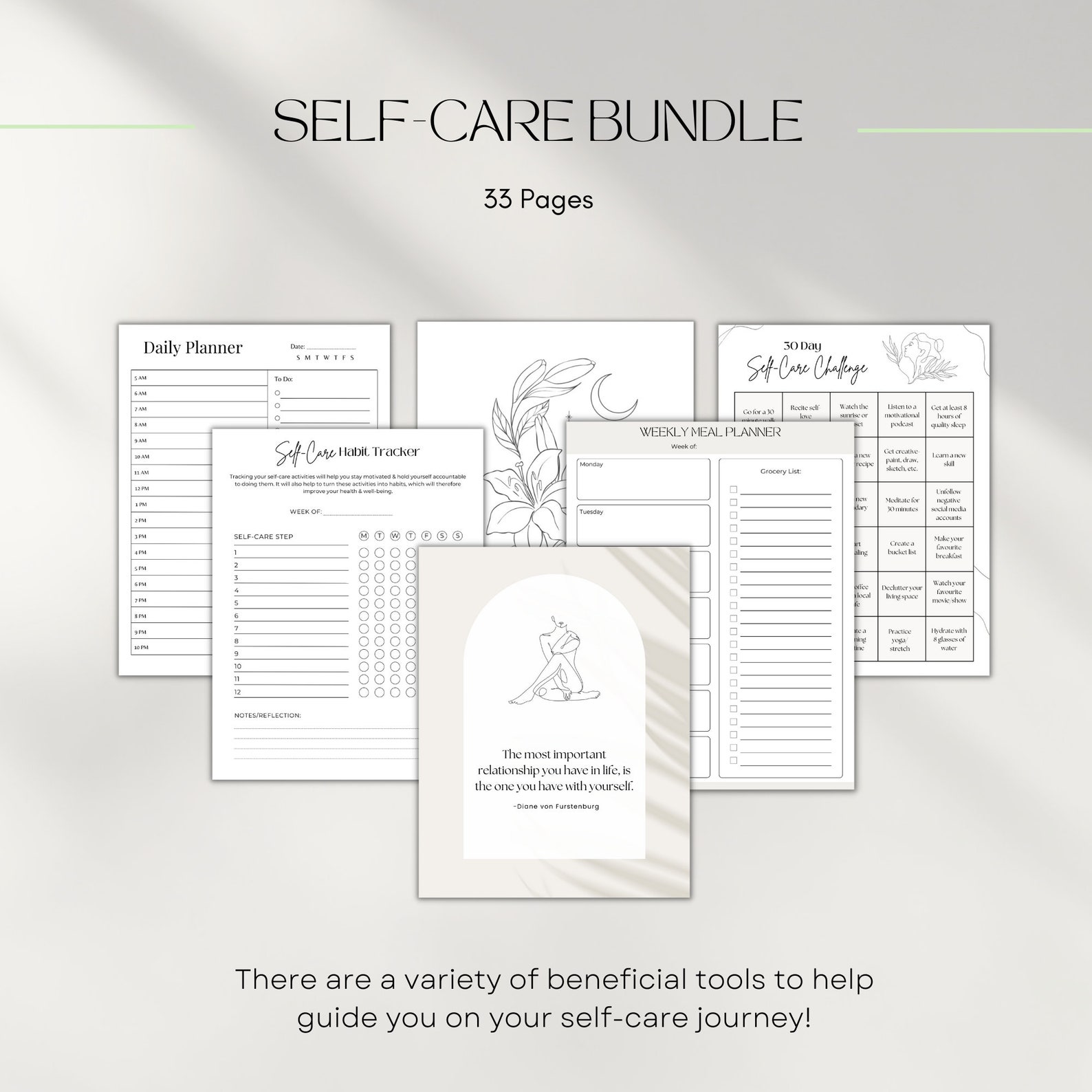 Mental Health Journal Bundle Printable Worksheets Wellness - Etsy Canada