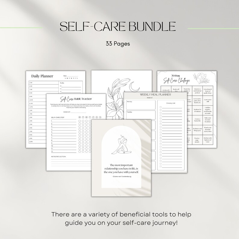 Mental Health Journal Bundle Printable Worksheets Wellness - Etsy Canada