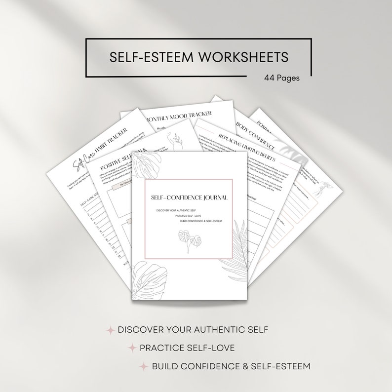 Personal Growth Journal Bundle, Self-discovery Workbook (digital ...