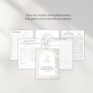 Self Care Printable Planner, Self Love Journal, Self Care Trackers ...