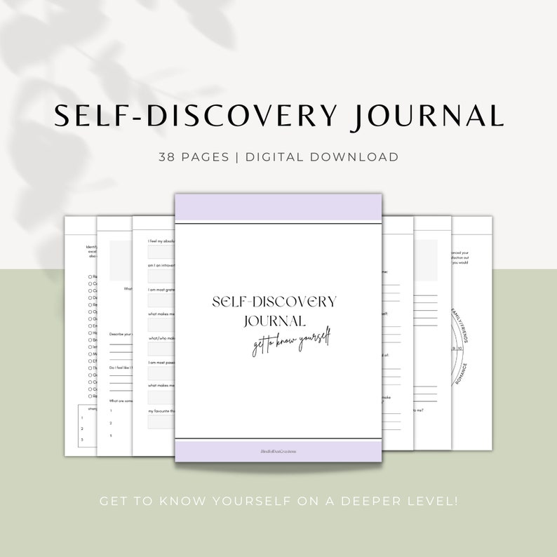 Self Discovery Journal Printable Get to Know Yourself - Etsy