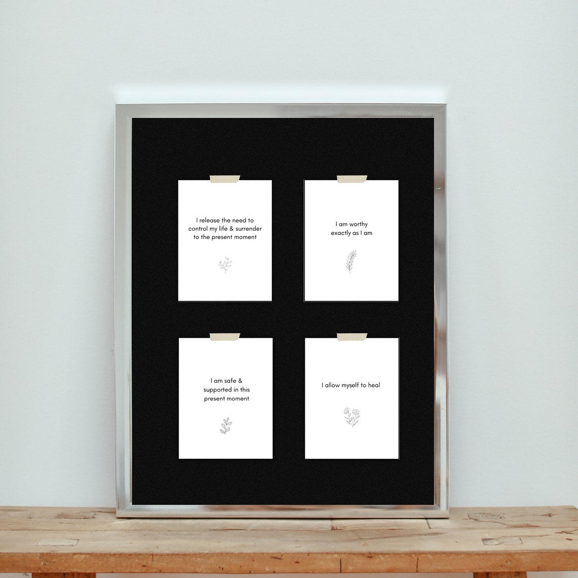 24 Printable Affirmation Cards for Inner Peace, Positive Quote Cards ...