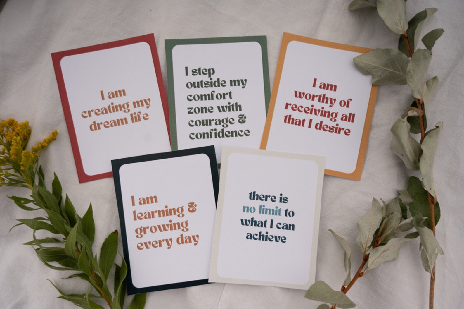 48 Affirmation Cards Printable, Motivational Cards, Affirmations for ...