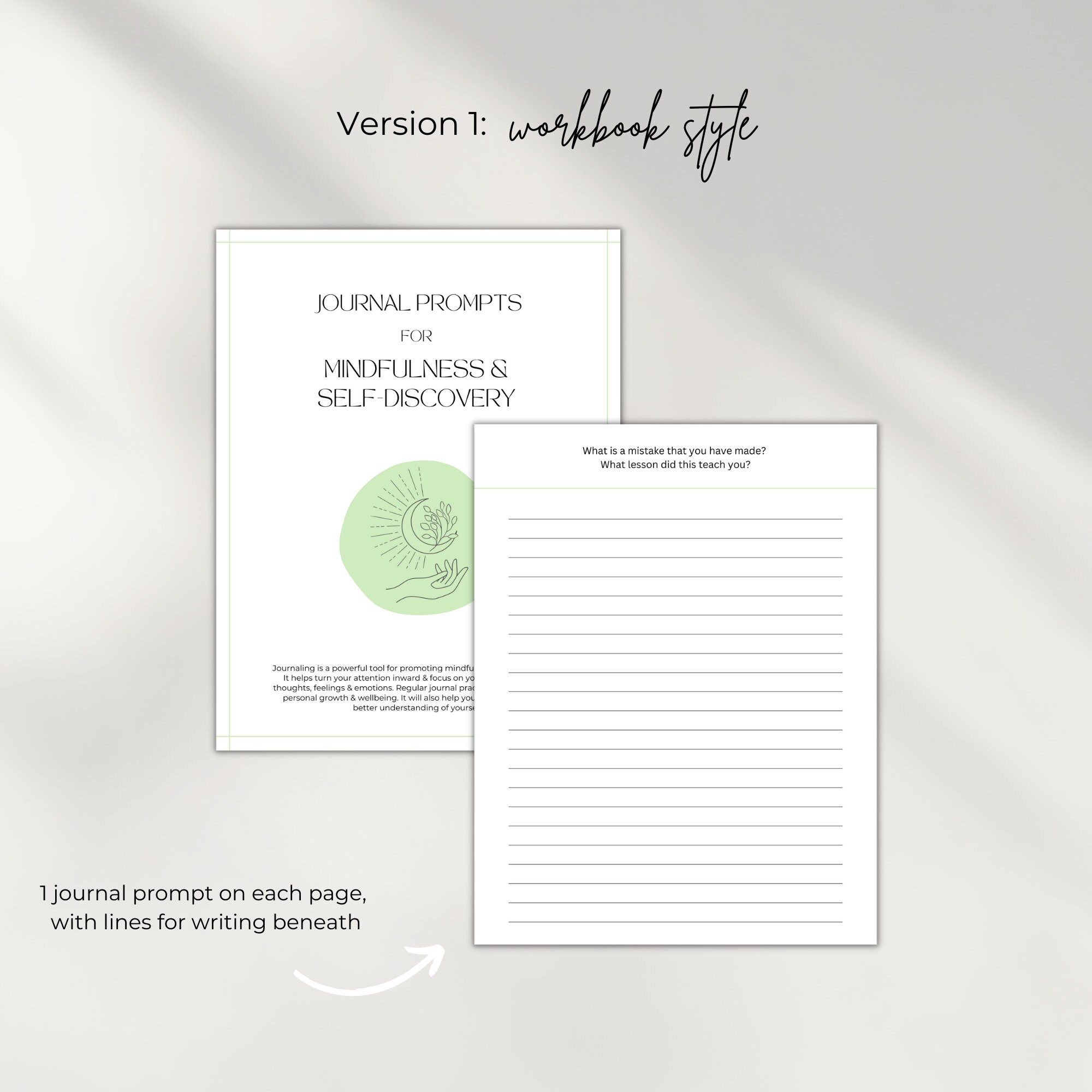 120 Journal Prompts, Printable Journal Prompts, Mindfulness Journal ...