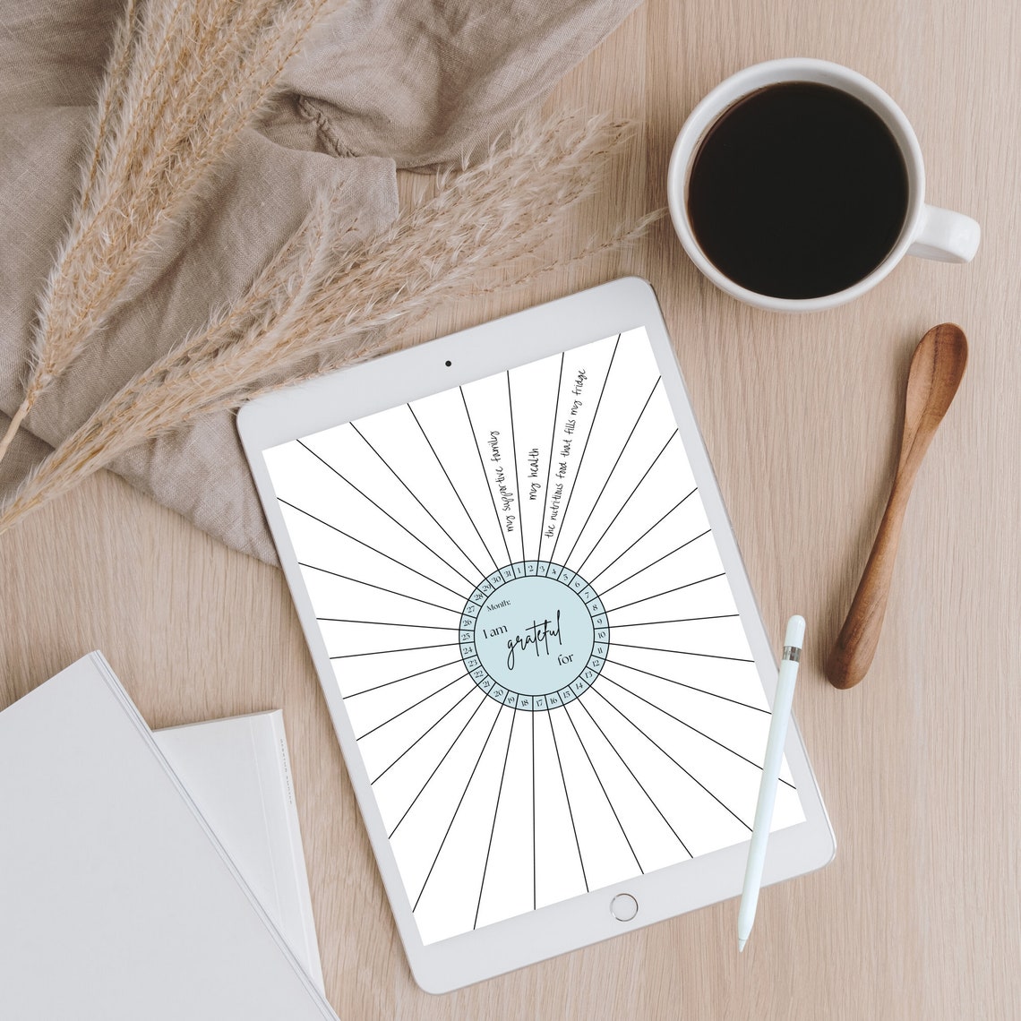 Gratitude Sunshine Log Printable Sun Ray Bullet Journal - Etsy