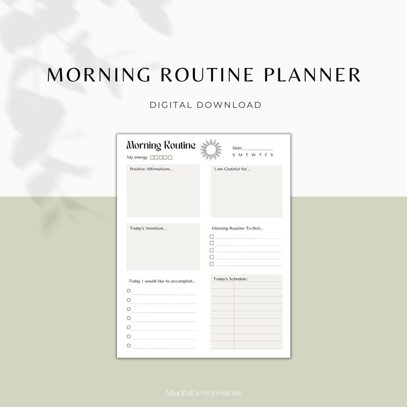 Morning Routine - Etsy