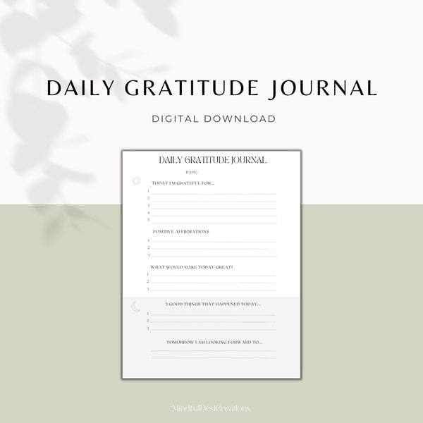 Gratitude Journal - Etsy