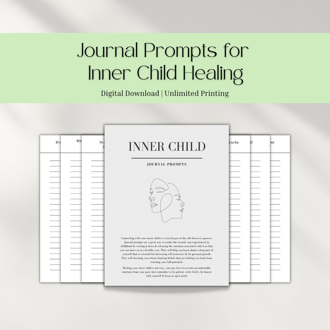 Inner Child Journal Prompts Inner Child Workbook Inner Child - Etsy