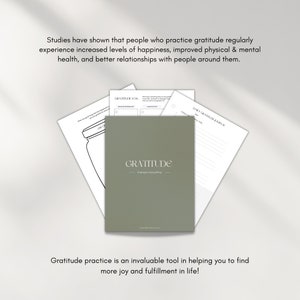 Gratitude Journal Bundle, Gratitude Journal Printable, Daily Reflection ...