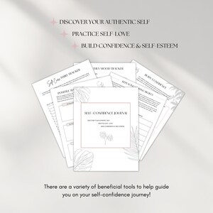 Self Confidence Worksheets, Self Esteem Workbook, Mental Health ...