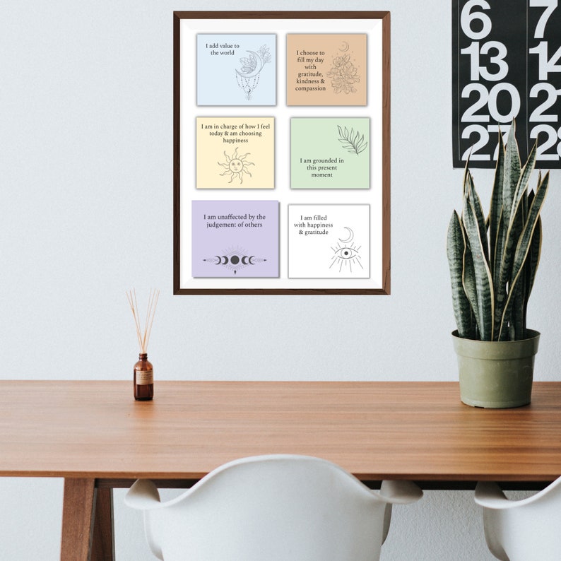 Positive Affirmation Cards Printable, Mindfulness Cards, Affirmation ...