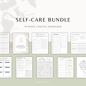Self Care Printable Planner, Self Love Journal, Self Care Trackers ...