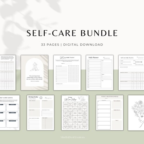 Self Care Printable Planner Self Love Journal Self Care - Etsy