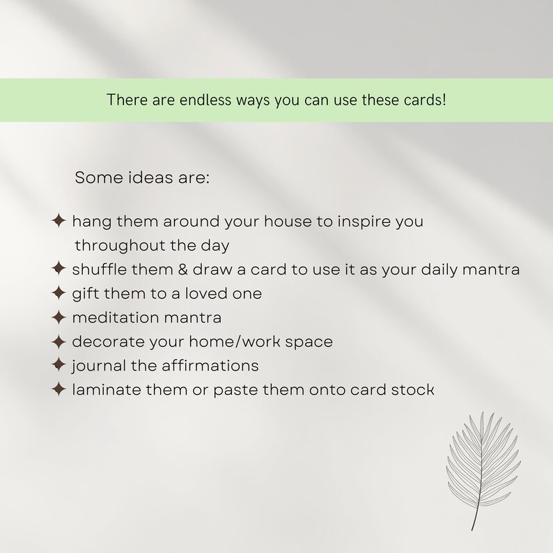 32 Printable Positive Affirmation Cards, Affirmation Cards for ...