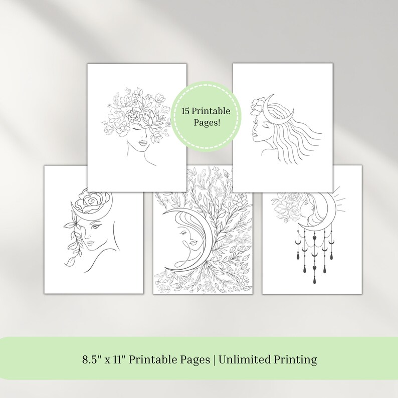 Women & Floral Colouring Pages, Female Empower Coloring Sheets ...