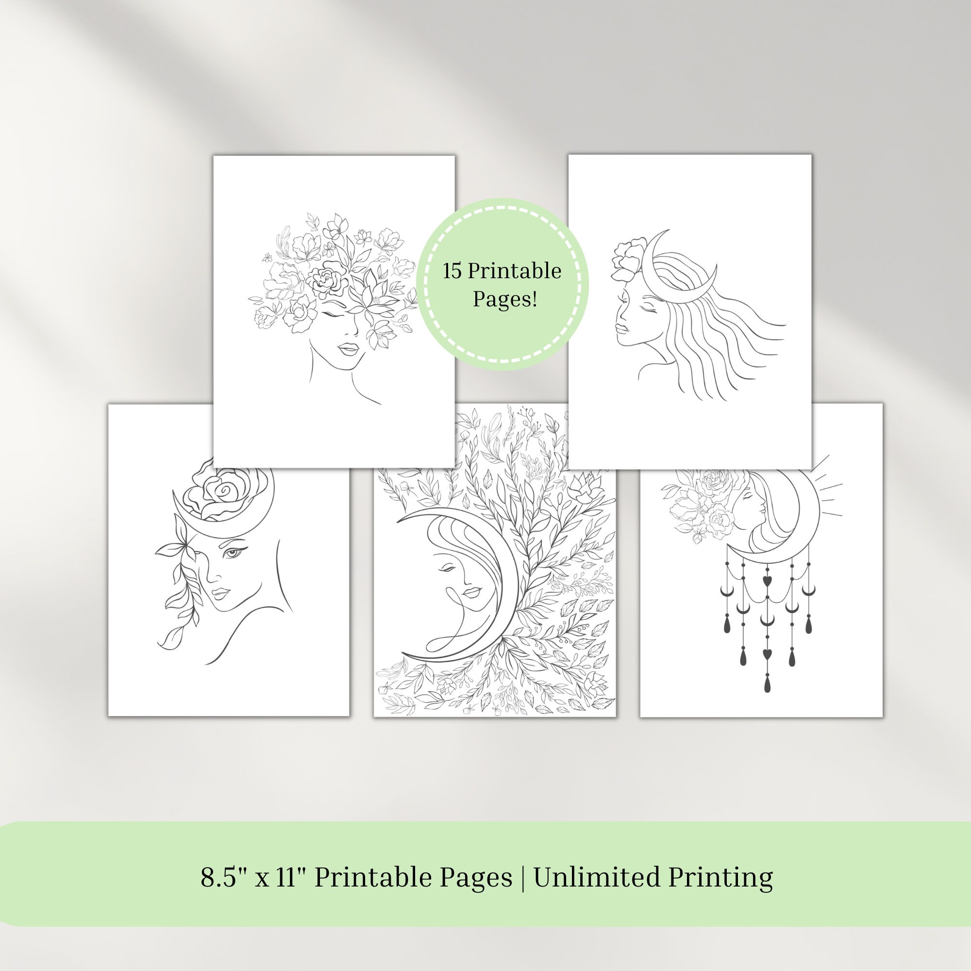 Women & Floral Colouring Pages, Female Empower Coloring Sheets ...