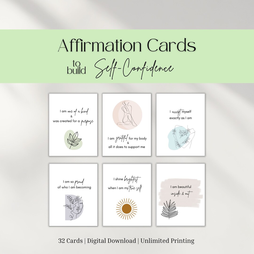 32 Printable Positive Affirmation Cards Affirmation Cards for - Etsy
