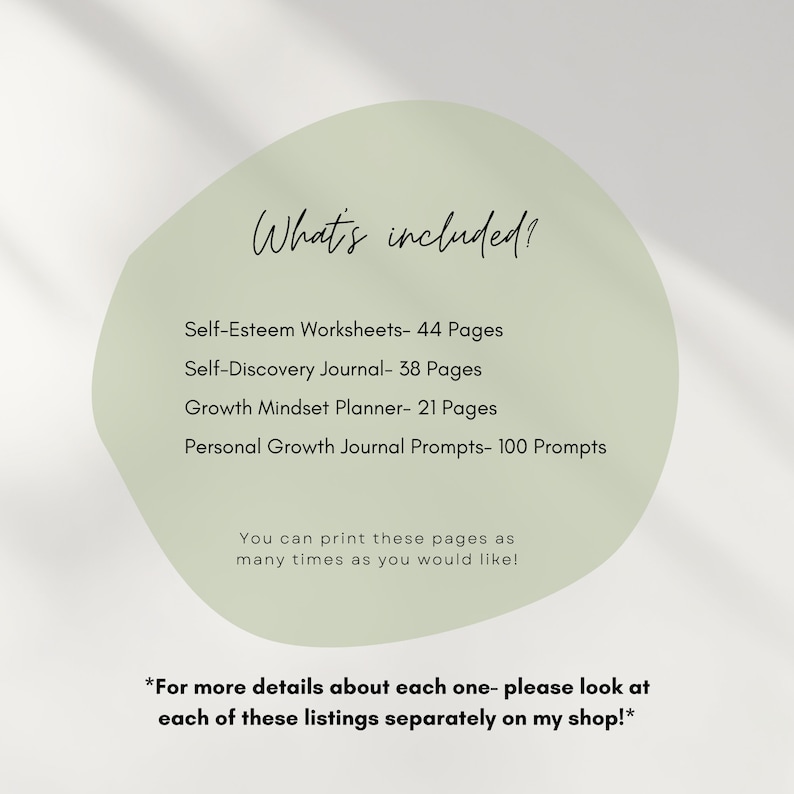 Personal Growth Bundle Self Growth Journal Self Improvement - Etsy