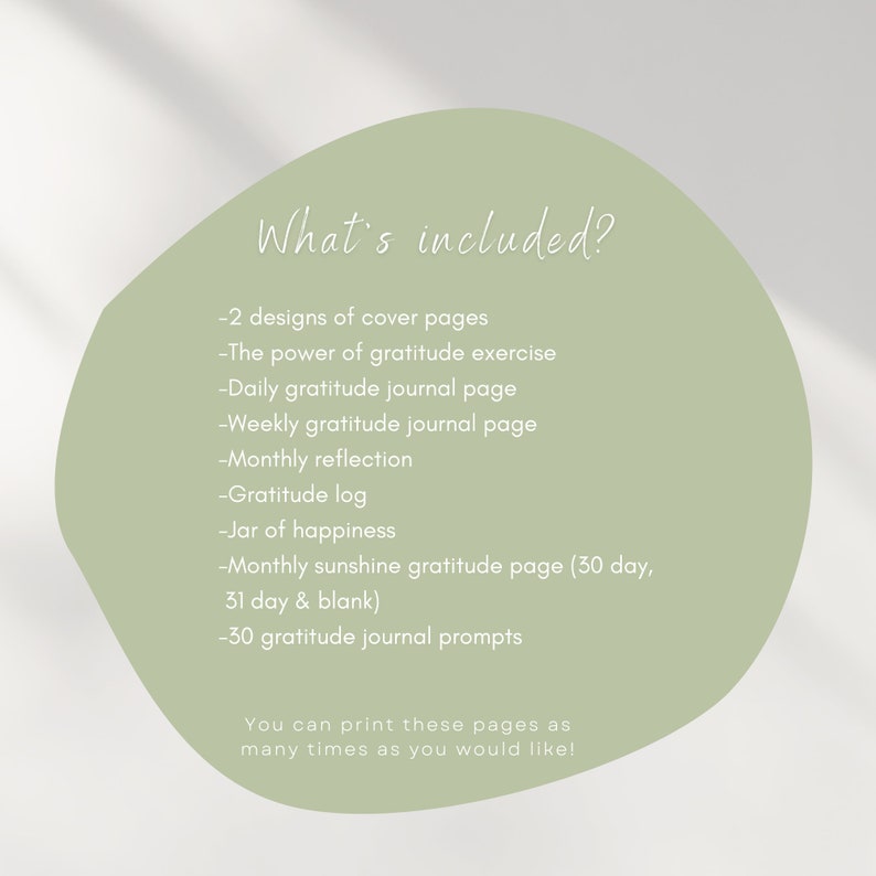 Gratitude Journal Bundle Gratitude Journal Printable Daily - Etsy