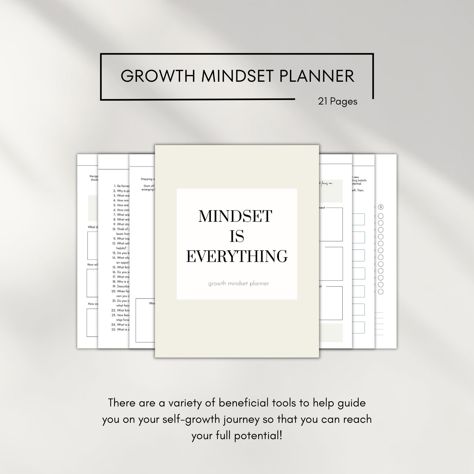 Personal Growth Bundle Self Growth Journal Self Improvement - Etsy