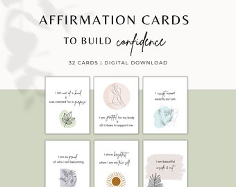 9 Printable Positive Affirmation Cards, Affirmation Cards for ...