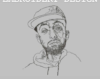 Mac Miller Embroidery Design File - Etsy