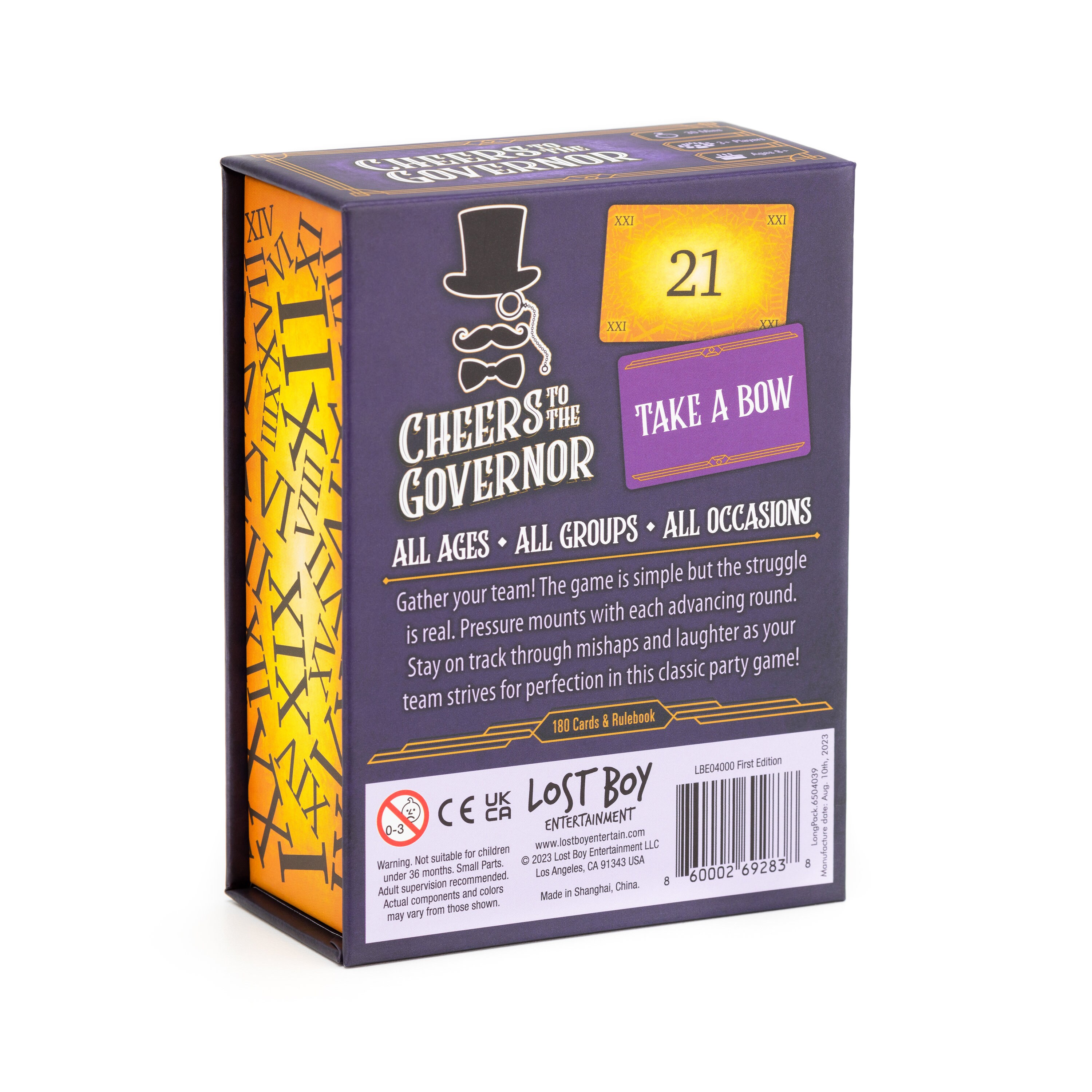 Cheers to the Governor – Card Games - Party Games – for Kids 8 and up ...