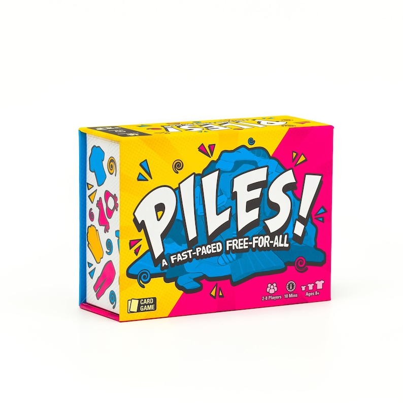 Piles Card Games Family Games for Kids 8 and up Games for Adults Family ...