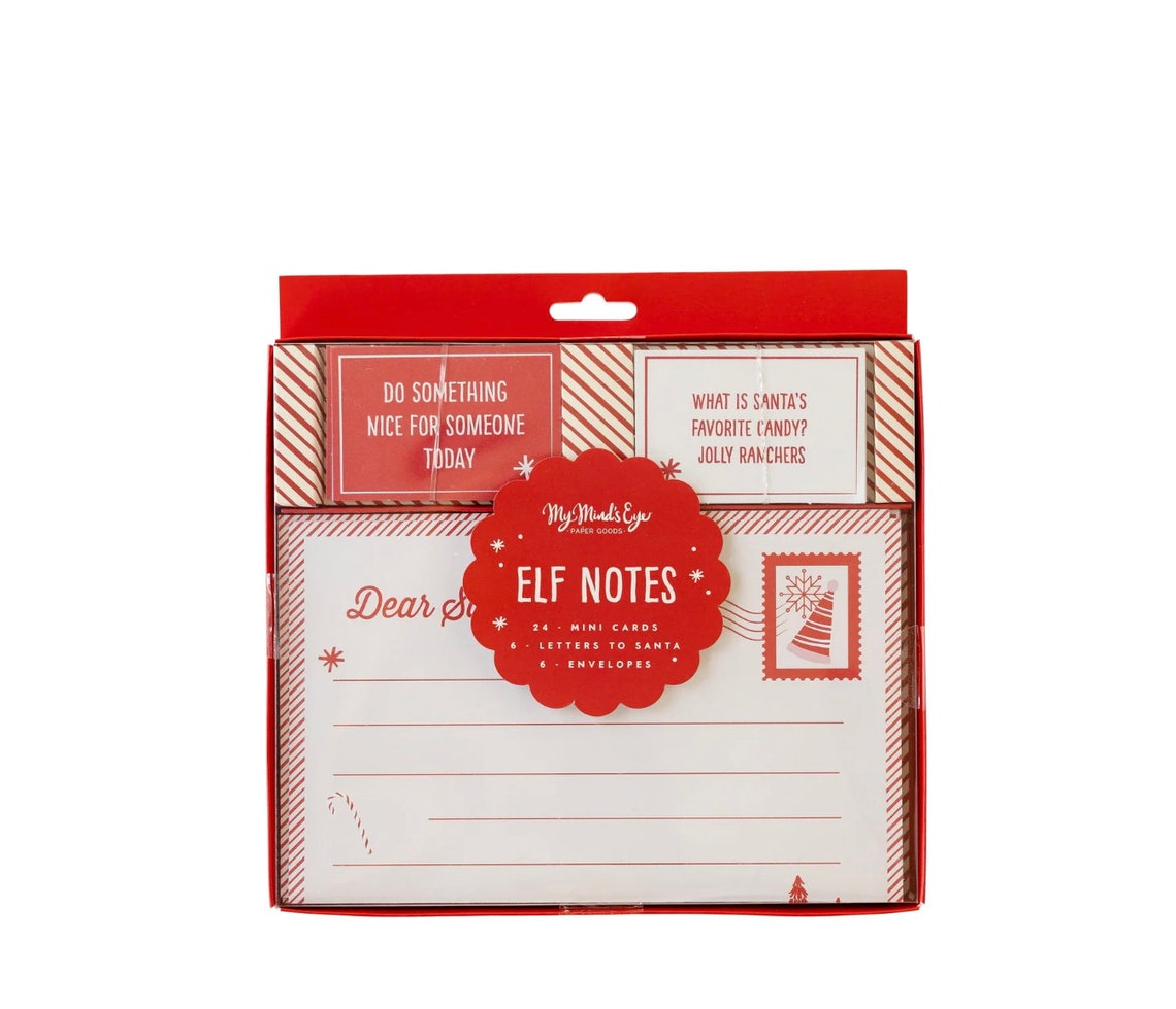 Elf Letters to Santa Kit, Dear Santa Letters, Christmas Stationery, Kis ...