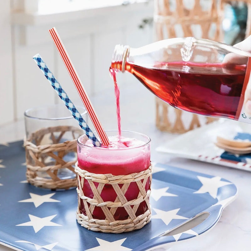 Patriotic Straws - Etsy