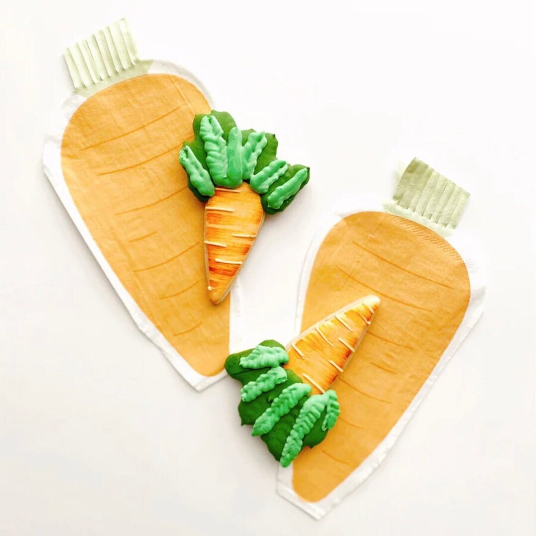 Carrot Shaped Napkin, Easter Party, Decor, Easter Tableware, Spring ...
