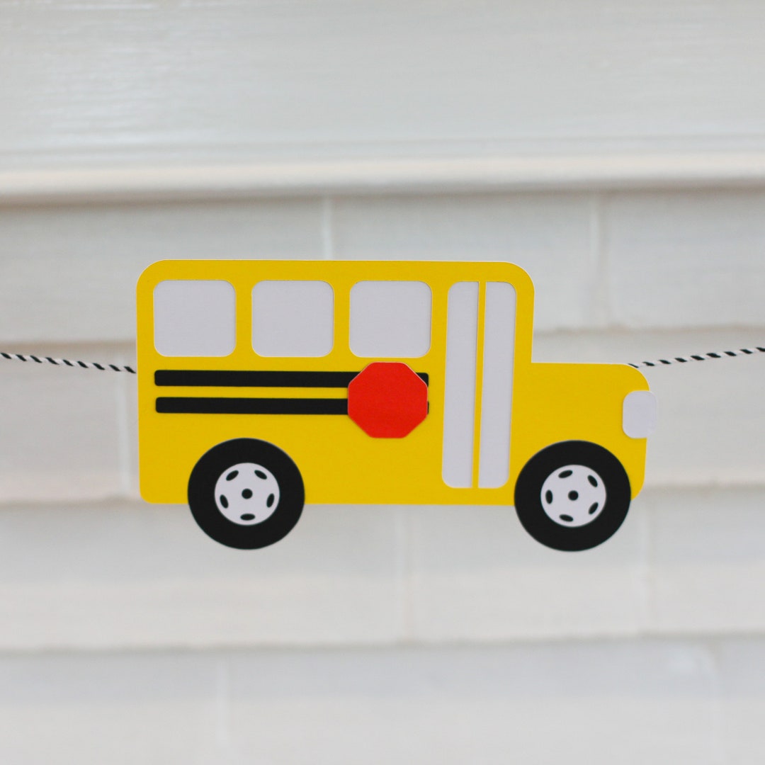 Back to School Bus School Bus Banner - Etsy